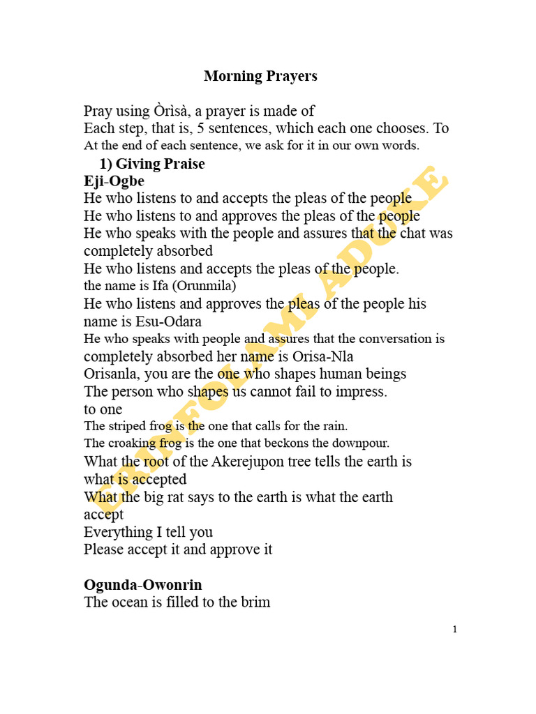 Morning Prayers and Gratitude Rituals | PDF | Prayer | Gratitude