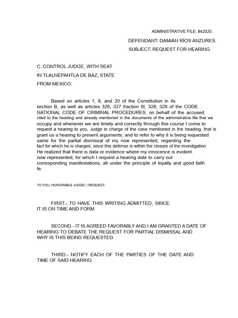 Request For Dismissal | PDF