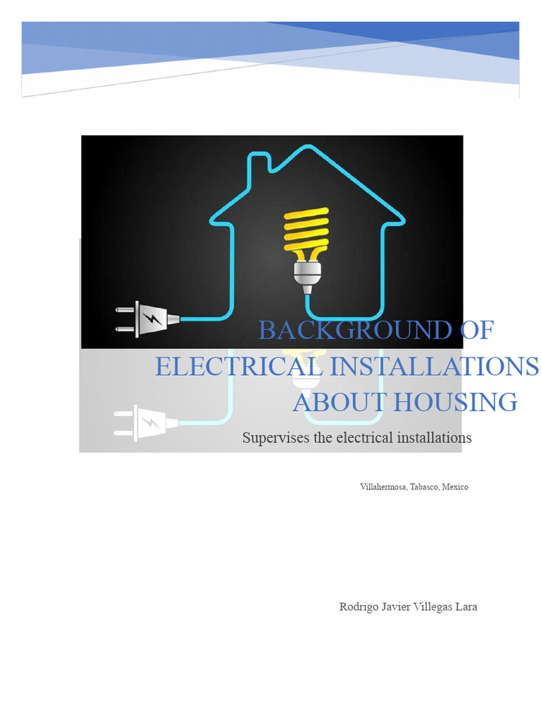 Overview of Electrical Installations | PDF | Power Station | Electricity