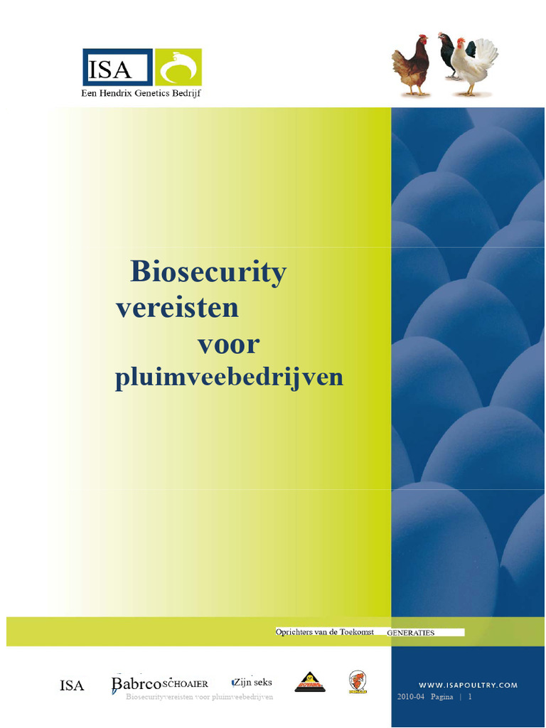 Biosecurityvereisten Voor Pluimveebedrijven | PDF