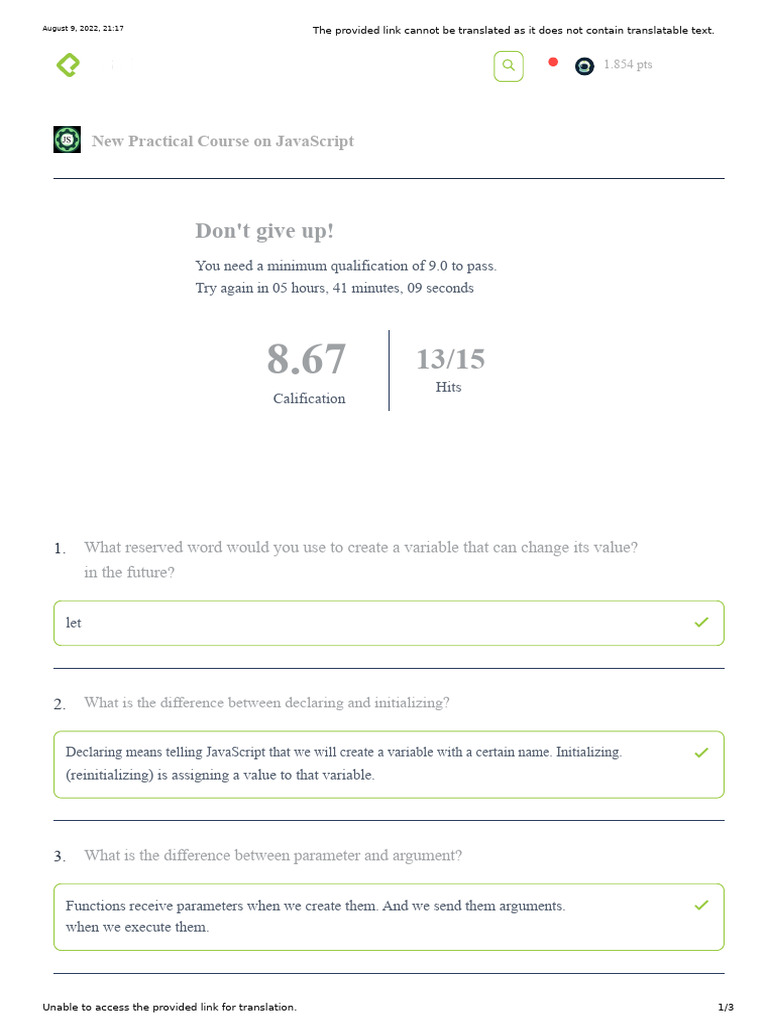 Practical JavaScript Exam Platzi | PDF | Html | Html Element