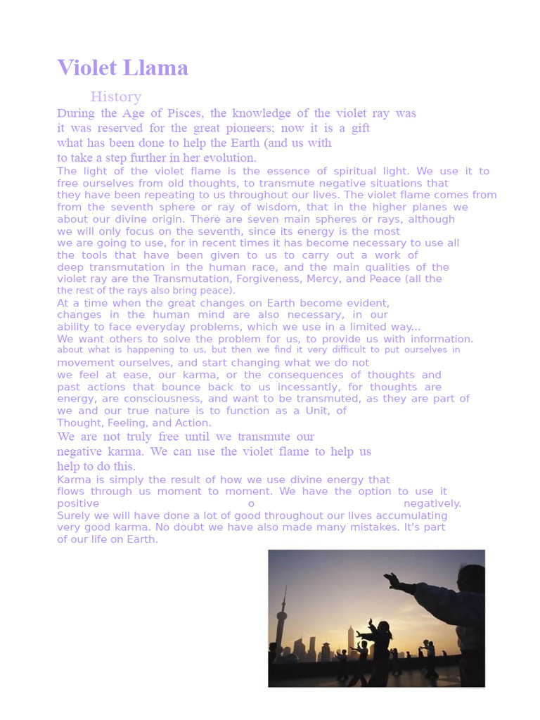 Healing with the Violet Flame Energy | PDF | Karma | Forgiveness