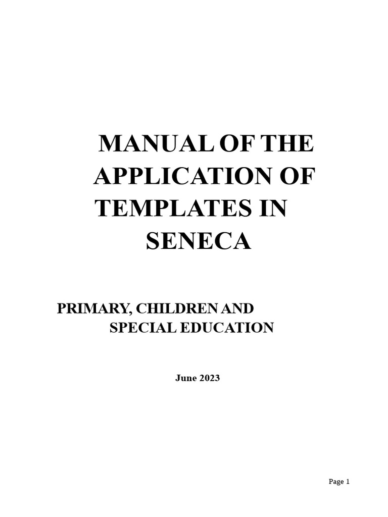 Seneca Manual PRIMARY CUP 23-24 | PDF | Computing