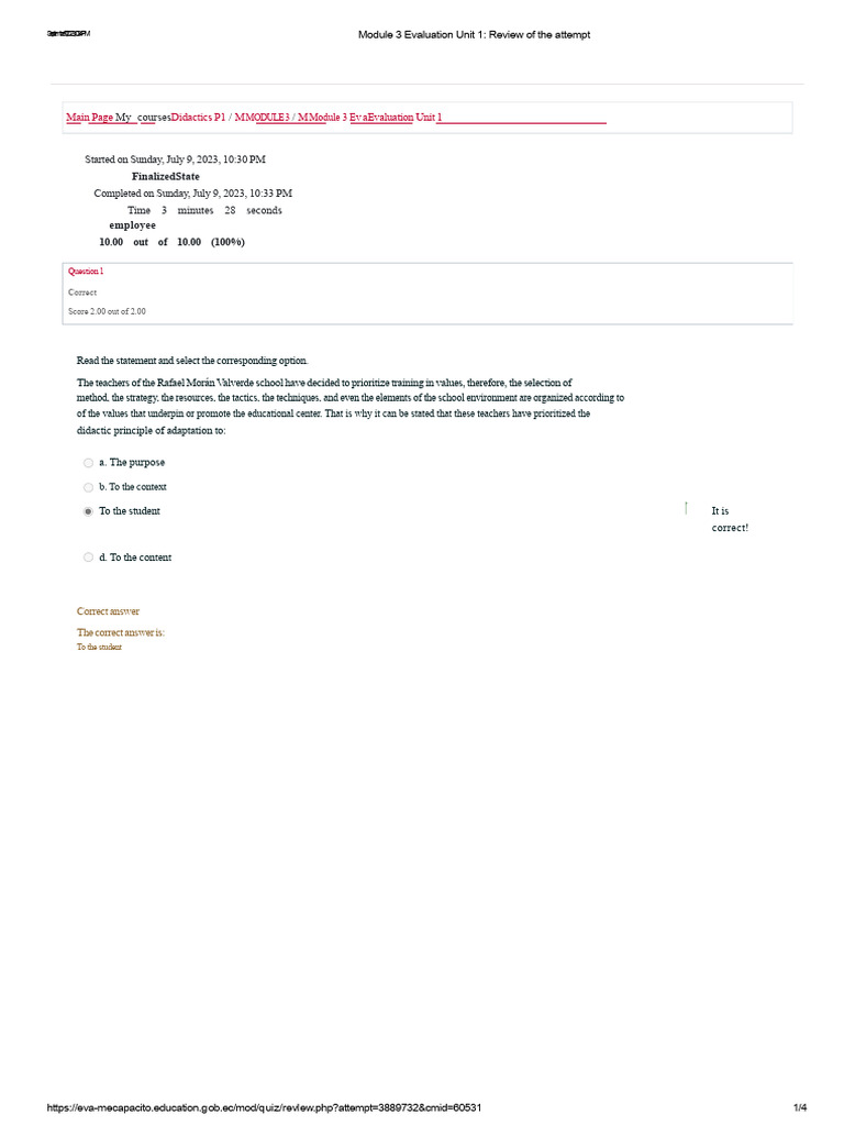 Module 3 Assessment Unit 1 - Review of The Attempt | PDF | Evaluation | Methodology