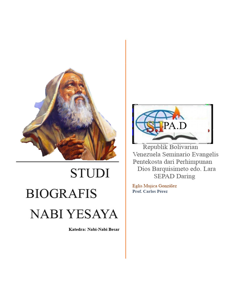 Biografi Nabi Yesaya: Kehidupan dan Panggilan | PDF