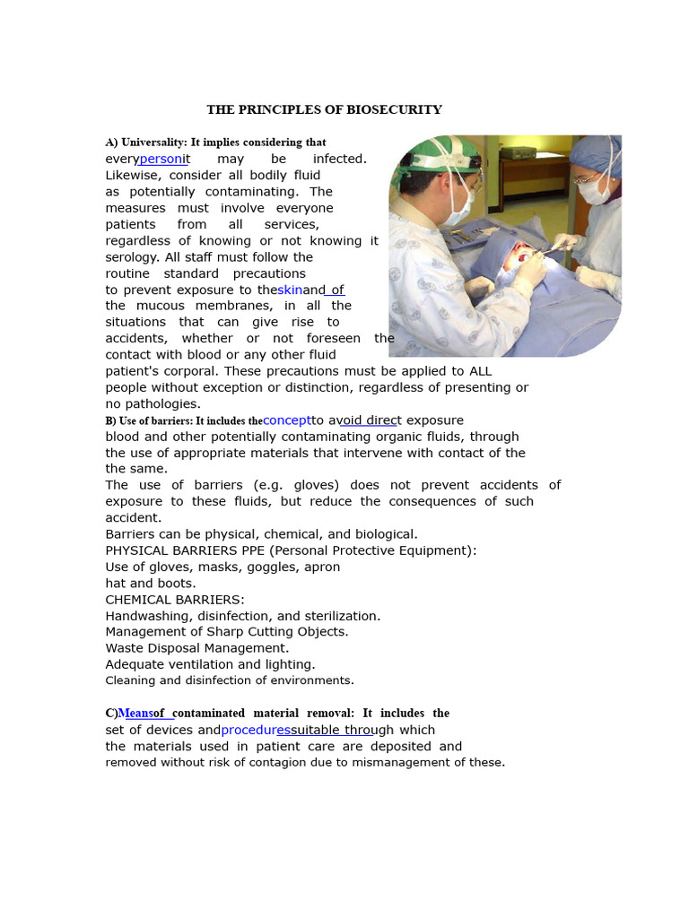 Biosecurity - Chemical Barriers | PDF | Sterilization (Microbiology ...