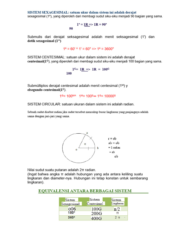 Sistem Sexagesimal | PDF
