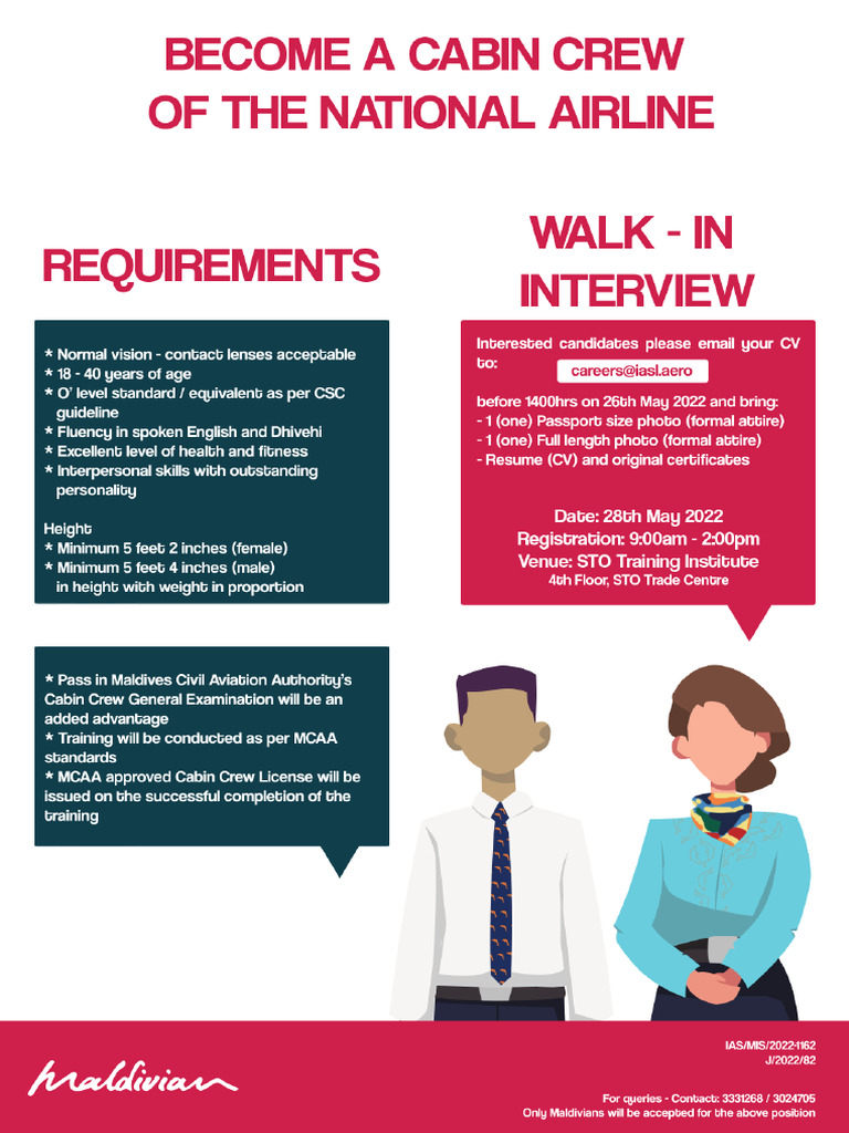 Walk in Interview Cabin Crew 1 | PDF