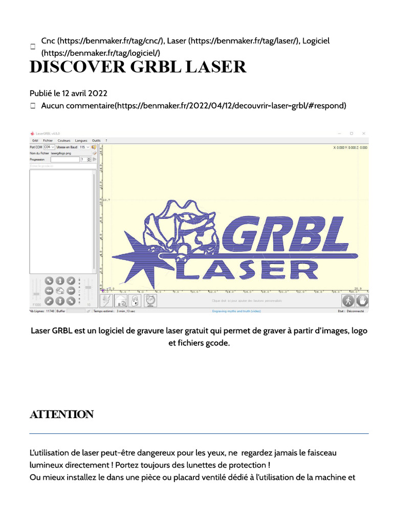 Discover Laser GRBL - Ben Maker - CNC | PDF | Software | Computing