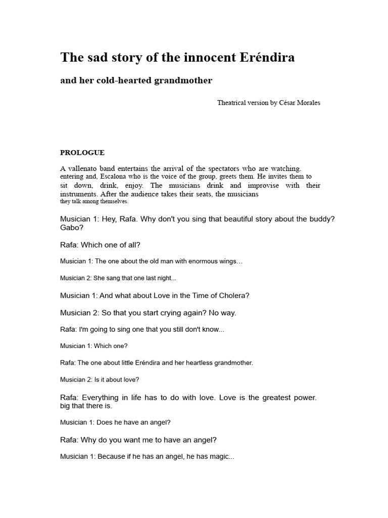 Eréndira's Tragic Tale of Love and Loss | PDF | Lord's Prayer