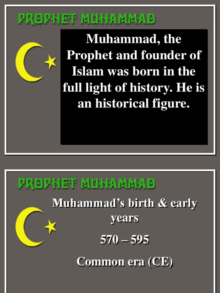 Muhammad: Birth and Early Life | PDF | History | Religion & Spirituality