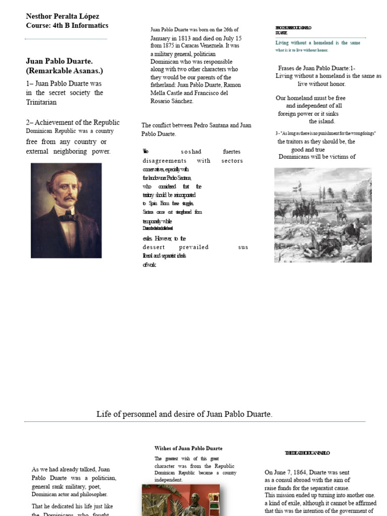 Juan Pablo Duarte: Father of the Nation | PDF | Dominican Republic