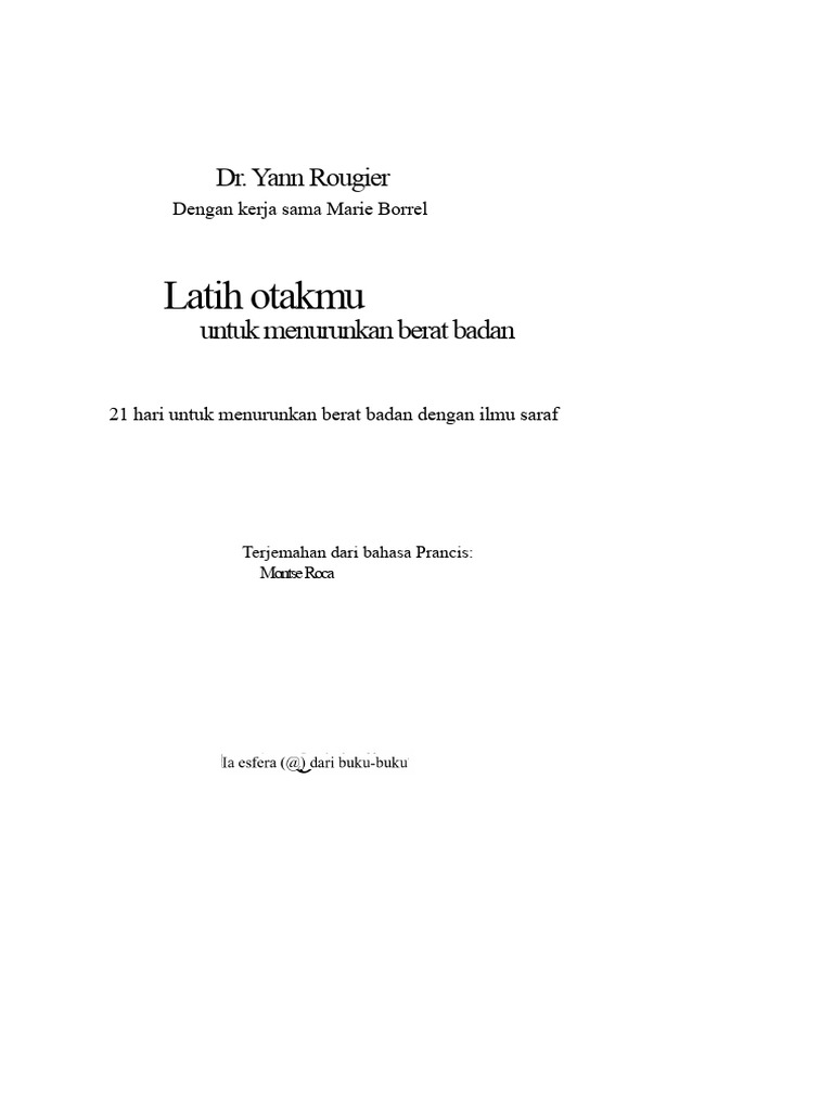 Halaman Pertama Halaman Pertama Latih Otak Anda Untuk Menurunkan Berat ...