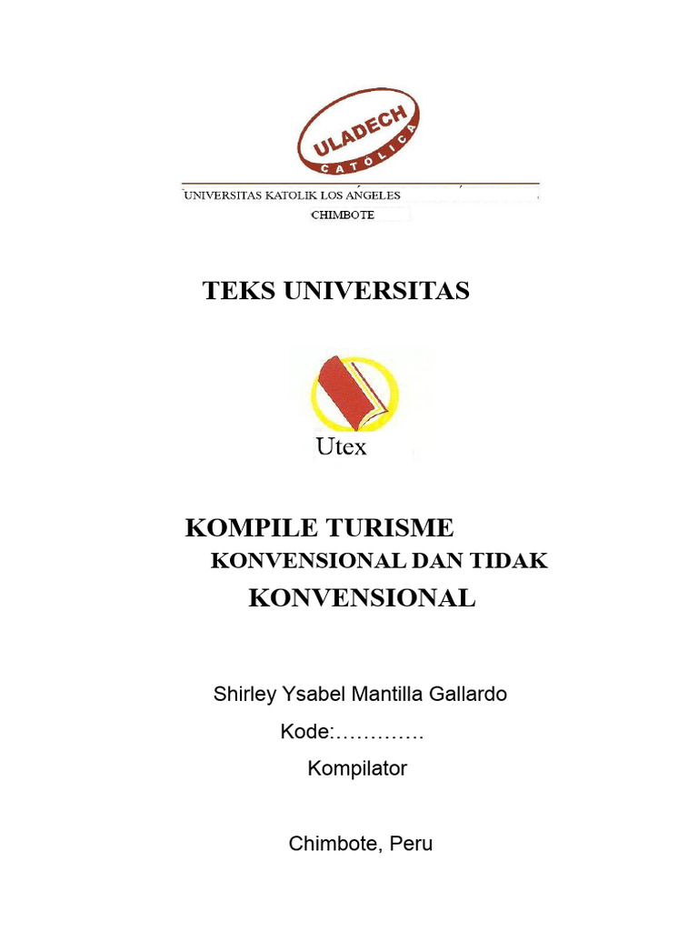 Panduan Pariwisata Konvensional dan Non-Konvensional | PDF