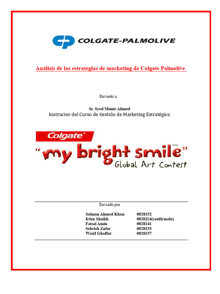 Colgate Final | PDF | Marketing | Mercado (economía)