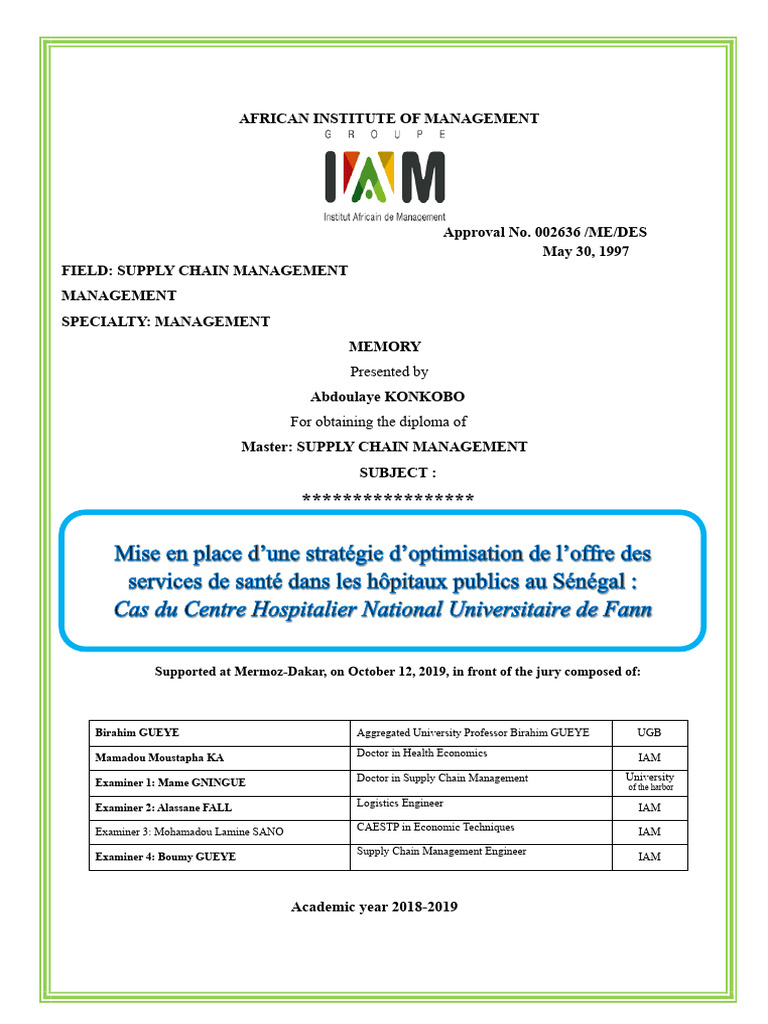 Implementation of A Health Services Offering Strategy in Public ...