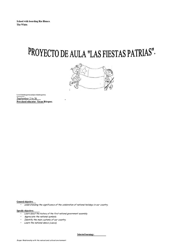 National Holidays Activities for Preschool | PDF