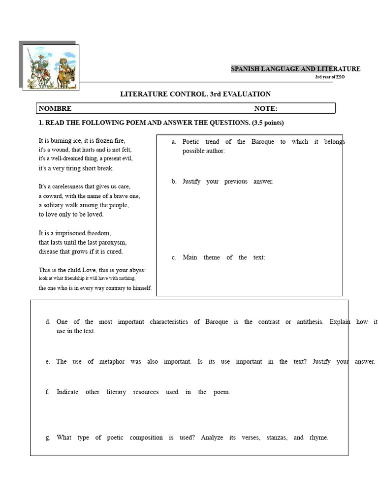 Control of Baroque Literature | PDF | Poetry | Writing