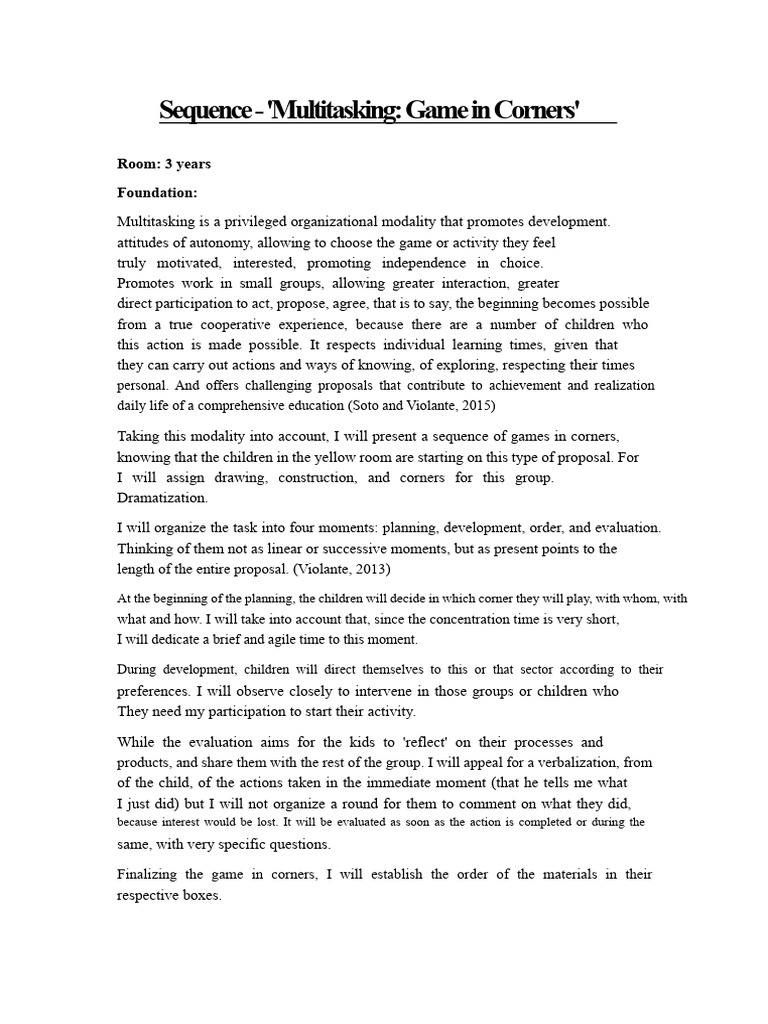 Multitasking Games for Early Childhood | PDF | Learning | Cognition