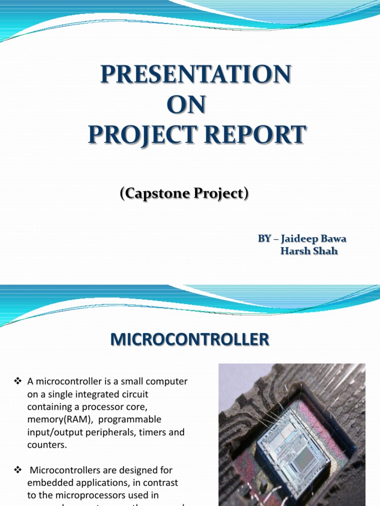 Capstone | PDF | Microcontroller | Microprocessor