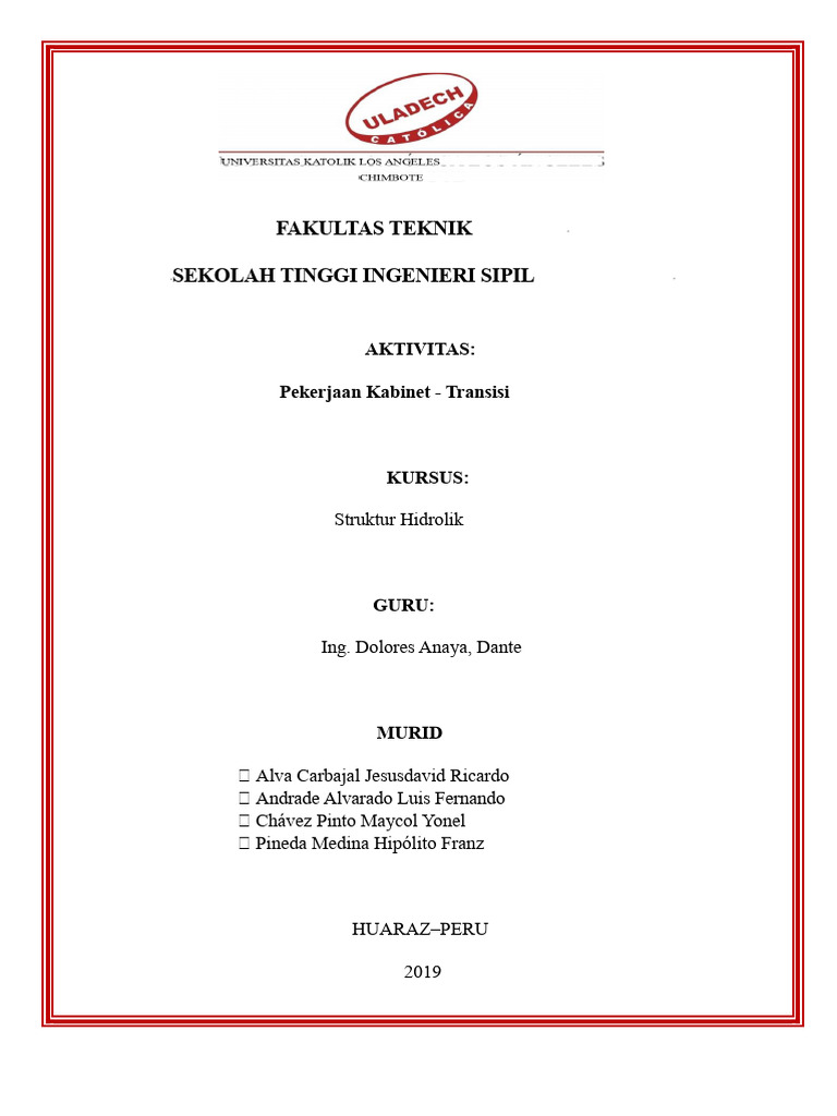 Transisi Struktur Hidrolik | PDF