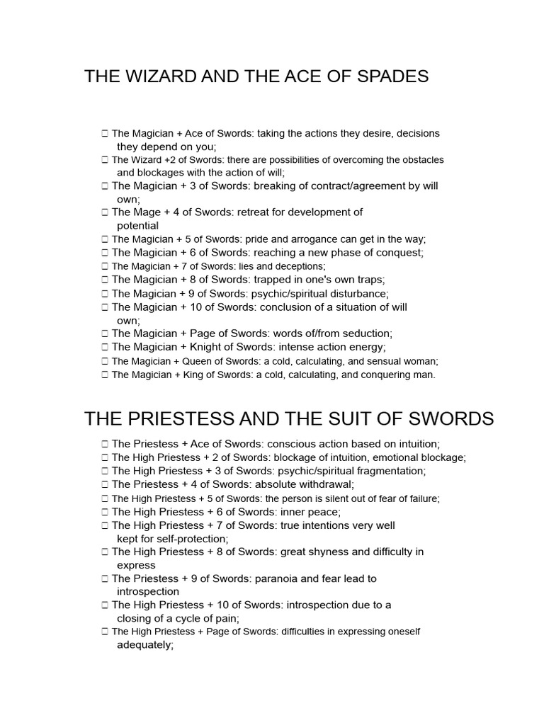 The Wizard and The Ace of Spades | PDF | Hanging | Devil