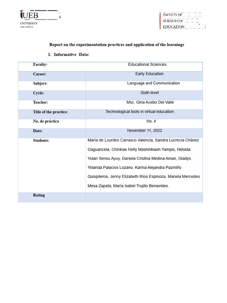 Essay On Technological Tools in Virtual Education | PDF | Educational ...