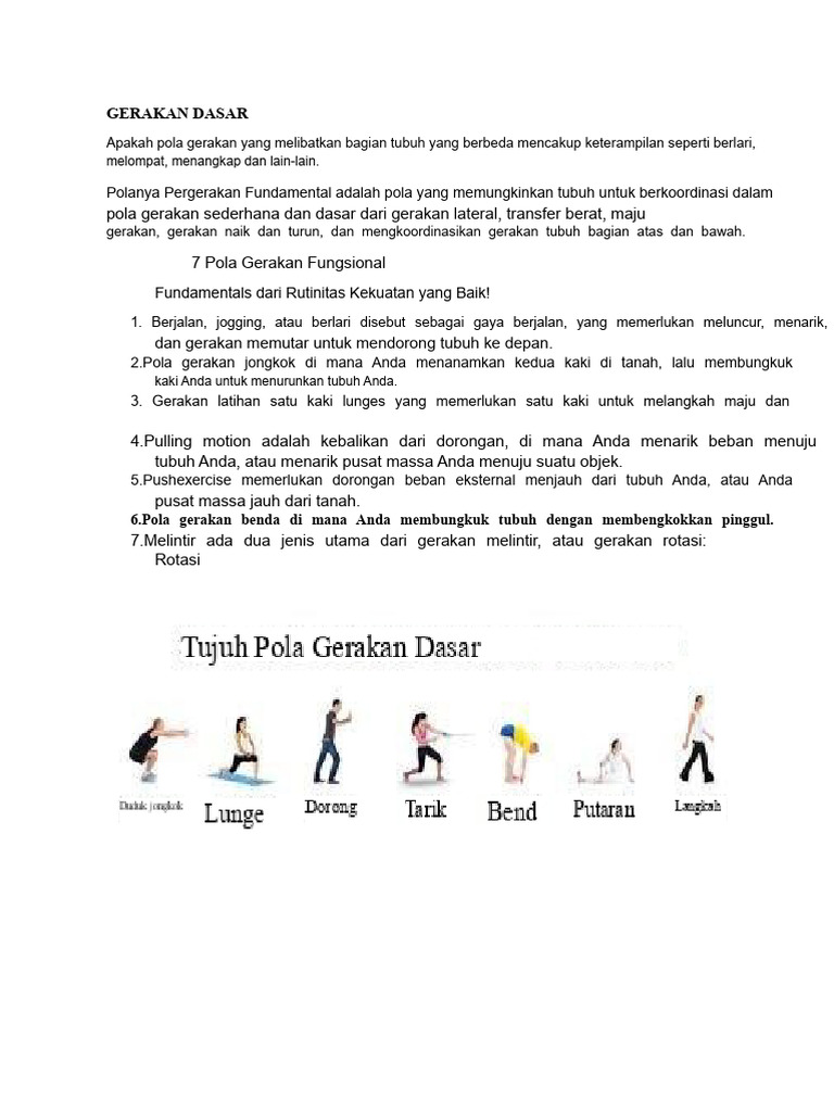 Pola Gerakan Dasar untuk Kekuatan Optimal | PDF