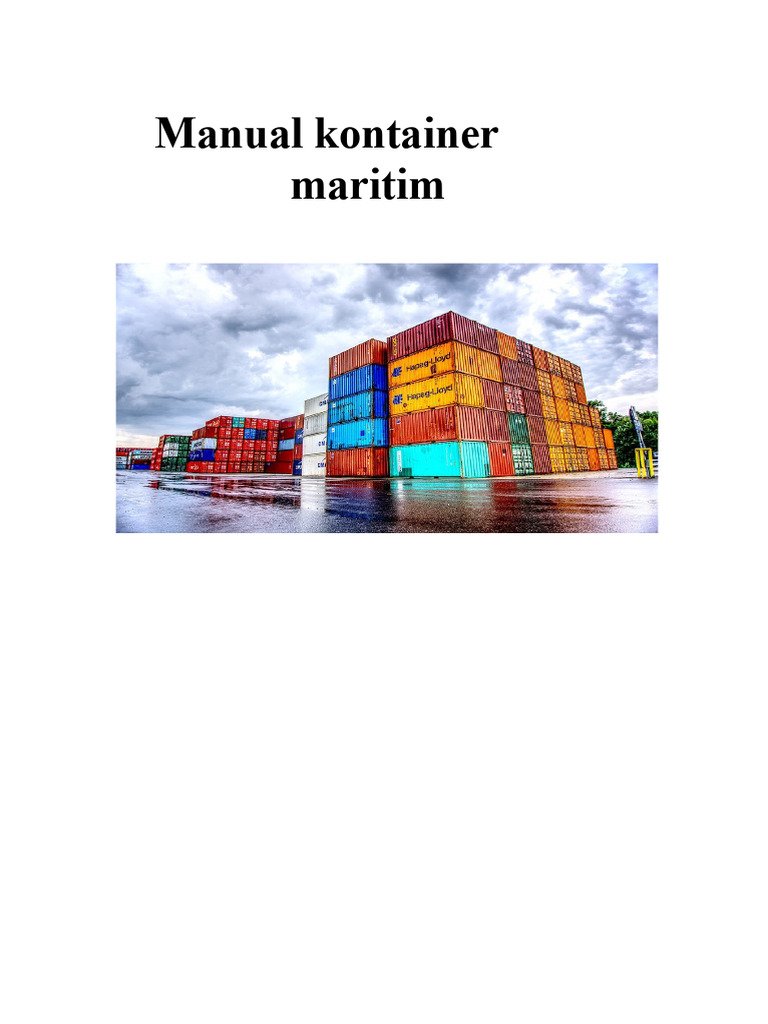 Panduan Lengkap Kontainer Maritim | PDF