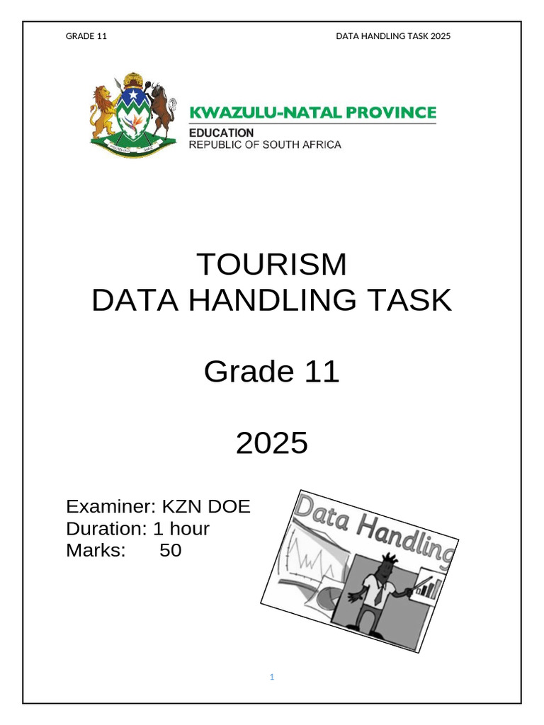 Grade 11 Data Handling QP 2025 (Moderated) | PDF