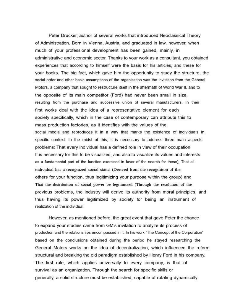 Life and Work of Peter Drucker | PDF | Goal | Knowledge