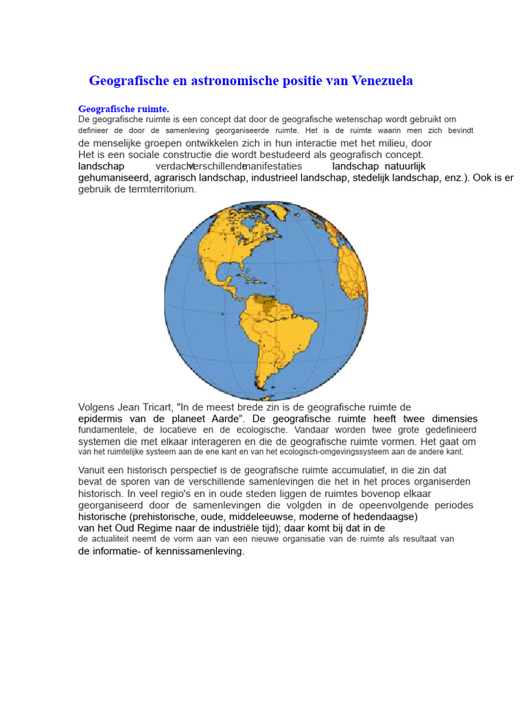 Geografische en Astronomische Positie Van Venezuela | PDF