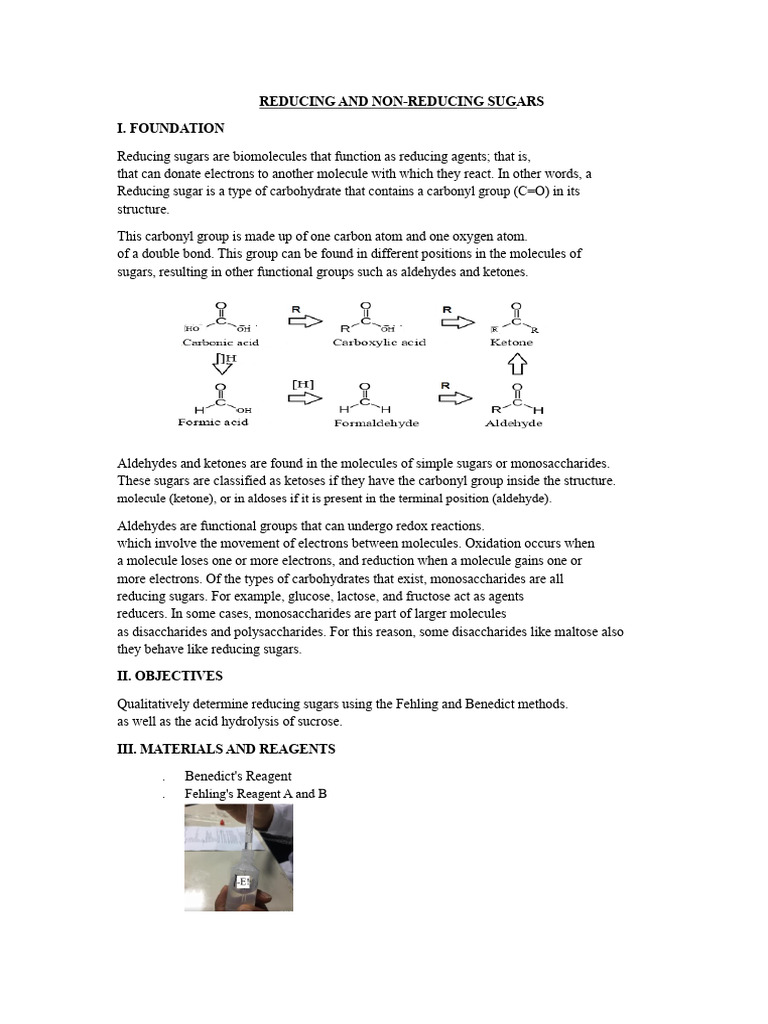 Reducing vs Non-Reducing Sugars Explained | PDF | Carbohydrates ...