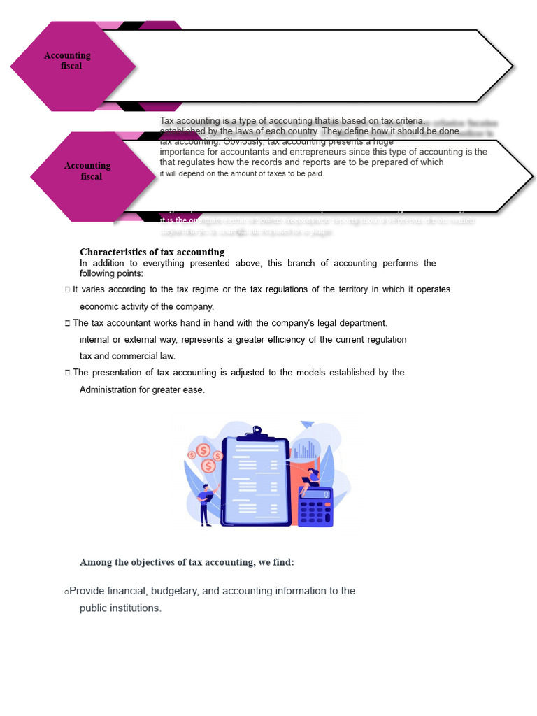 Characteristics of Tax Accounting | PDF | Taxes | Accounting