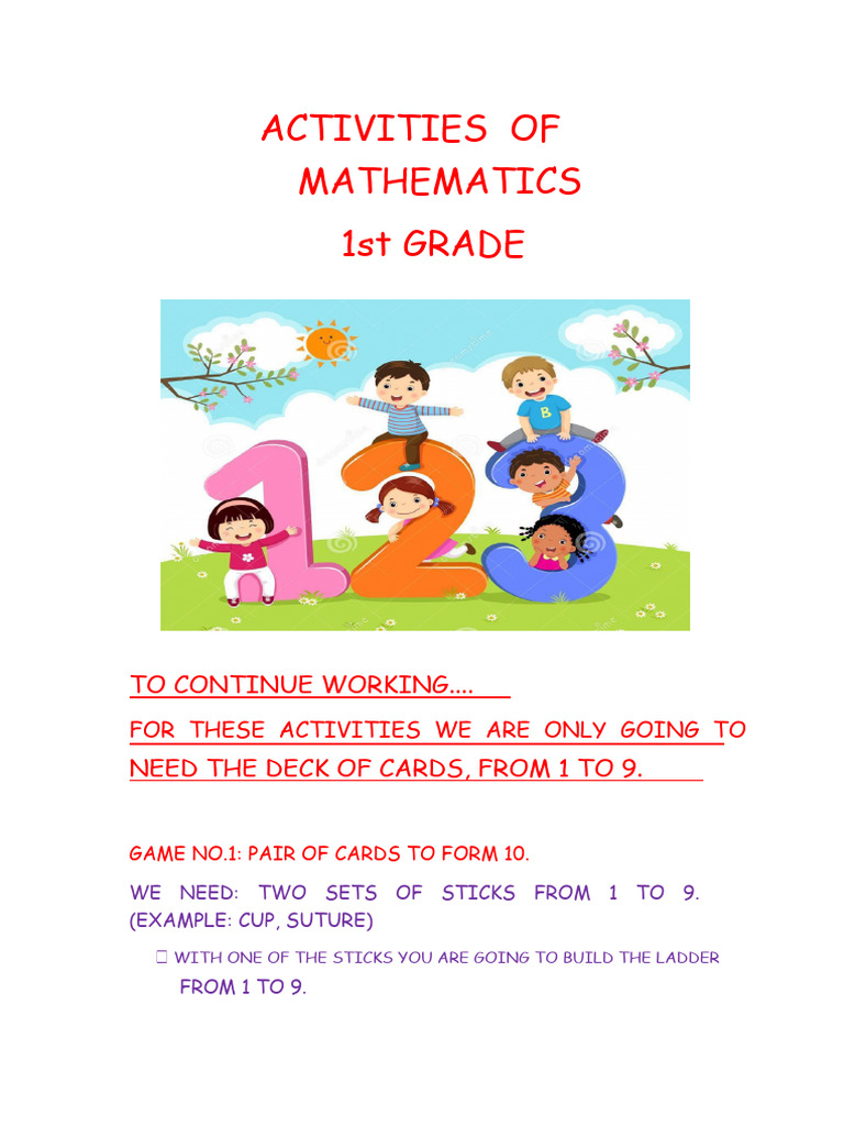MATHEMATICS 1st GRADE | PDF