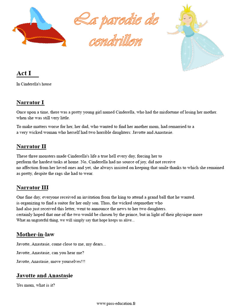 Cinderella Parody: A Modern Twist | PDF | Cinderella | Kindergarten