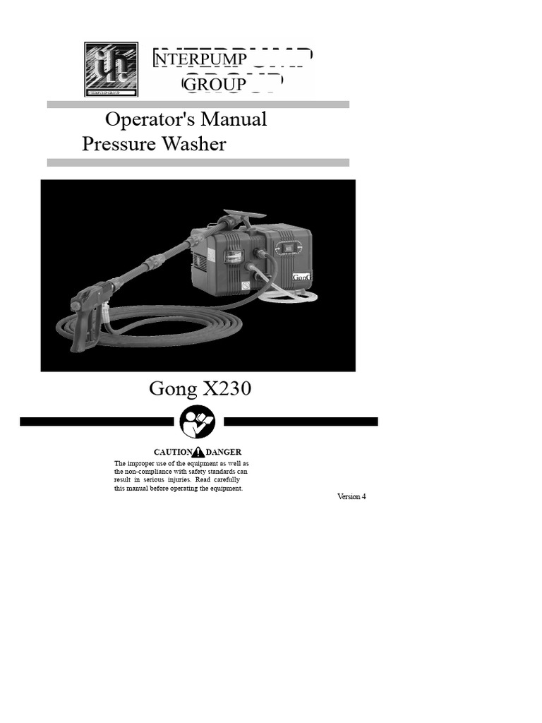 GONG High Pressure Washer | PDF | Electrical Connector | Ac Power Plugs ...
