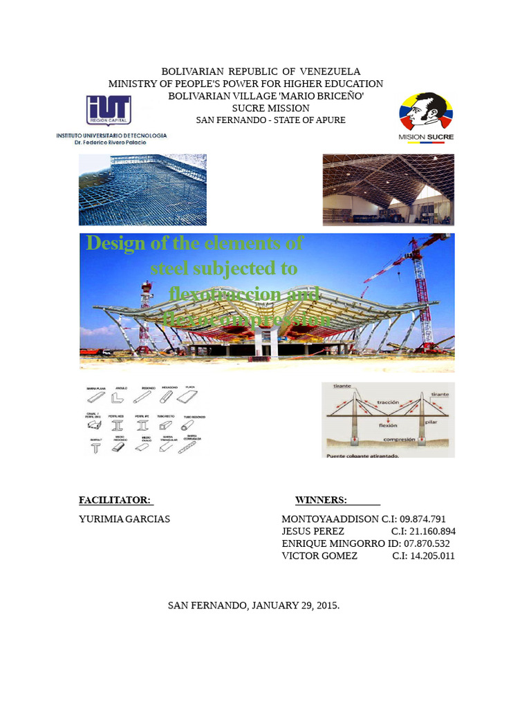 Design of Steel Elements Subjected To Flexural Tension and Flexural Compression | PDF | Bending ...