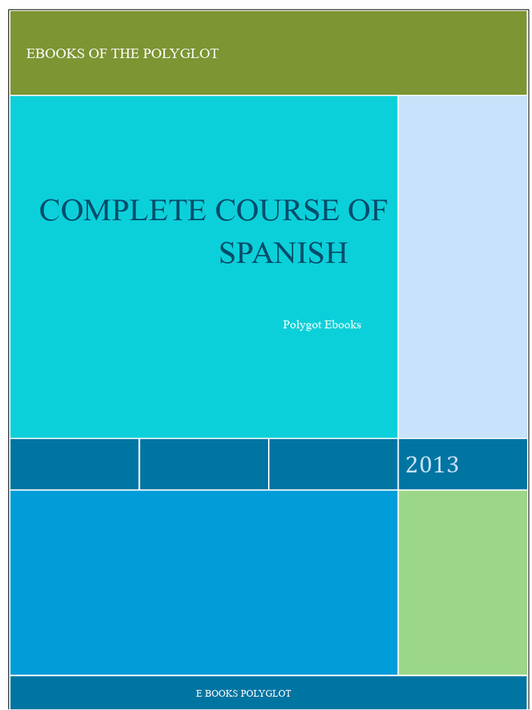 Complete Spanish Course | PDF | Grammatical Conjugation | Verb