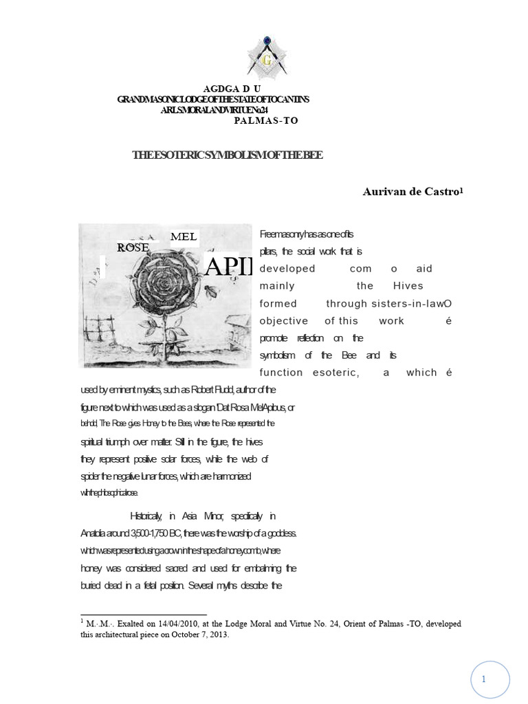 The Esoteric Symbolism of The Bee | PDF | Honey | Bees