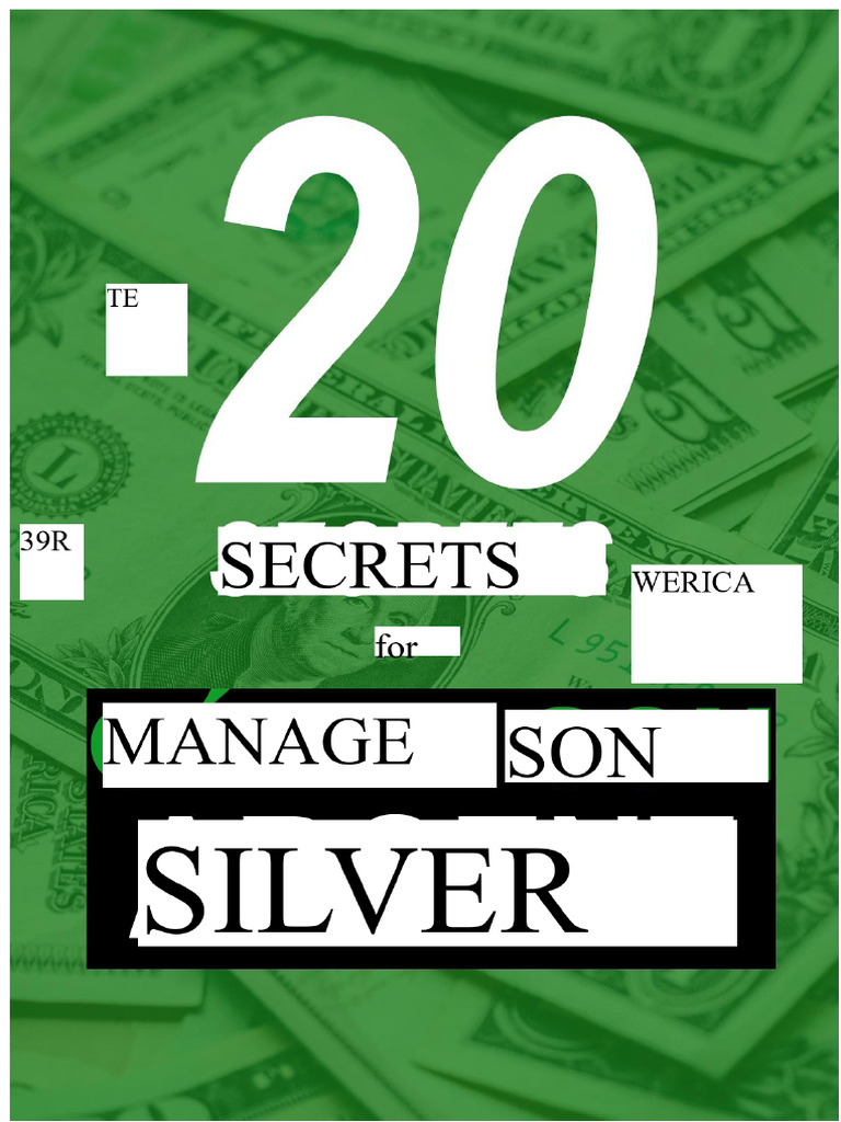 20 Secrets For Managing Your Money | PDF | Diversification (Finance) | Euro