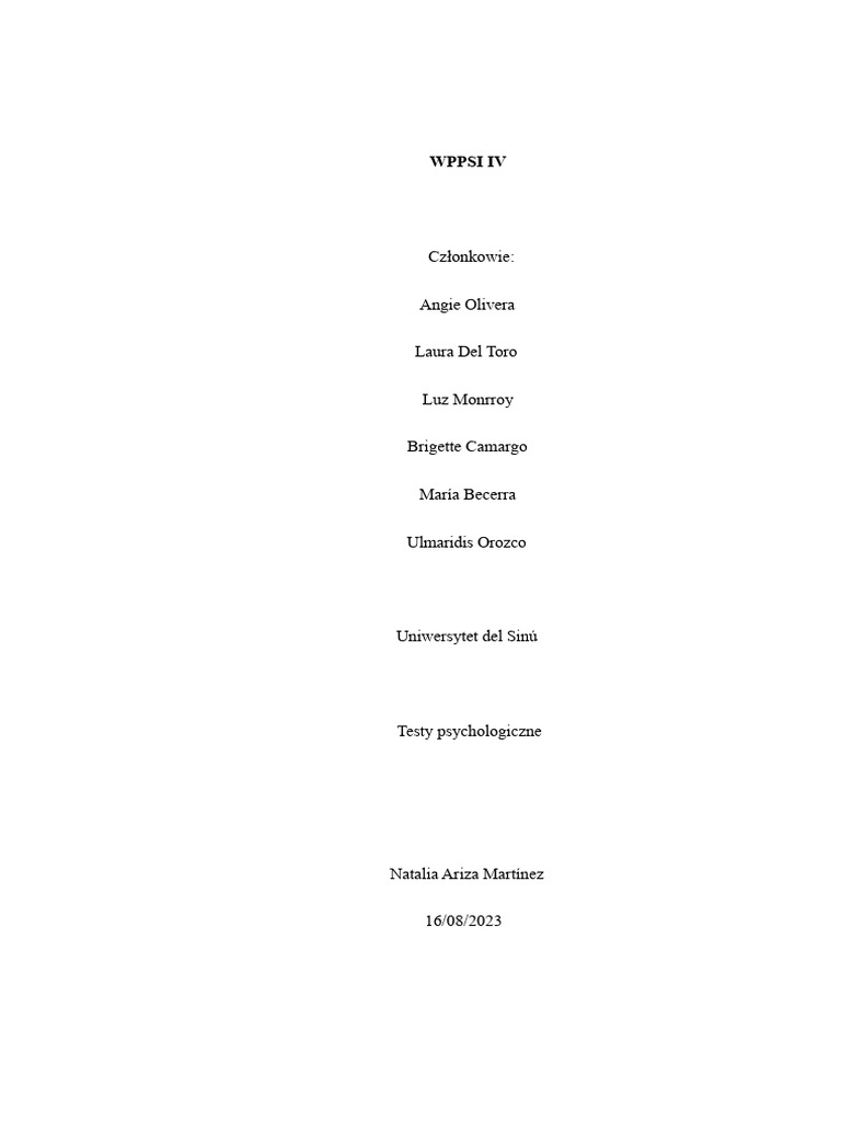 Wppsi Iv | PDF