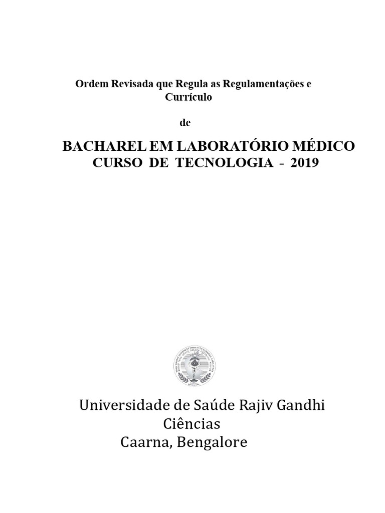 B.Sc. MLT - EMENTA RGUHS | PDF | Sistema linfático | Veia