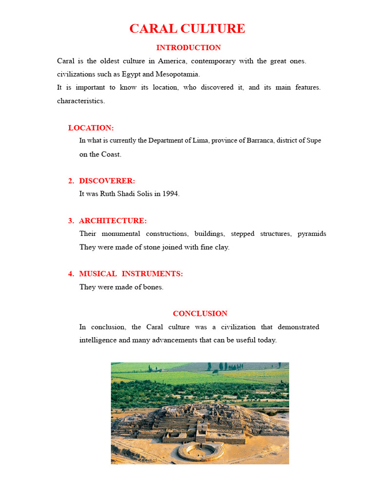 Caral Culture | PDF