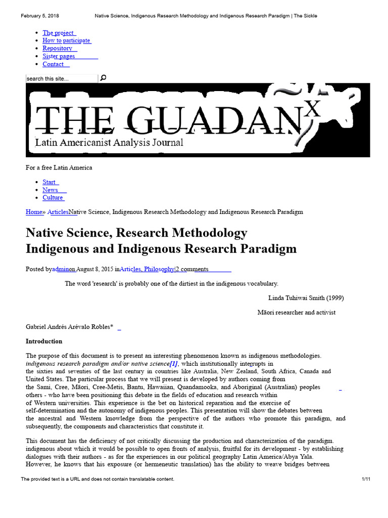 Indigenous Research Methodologies Explained | PDF | Epistemology ...