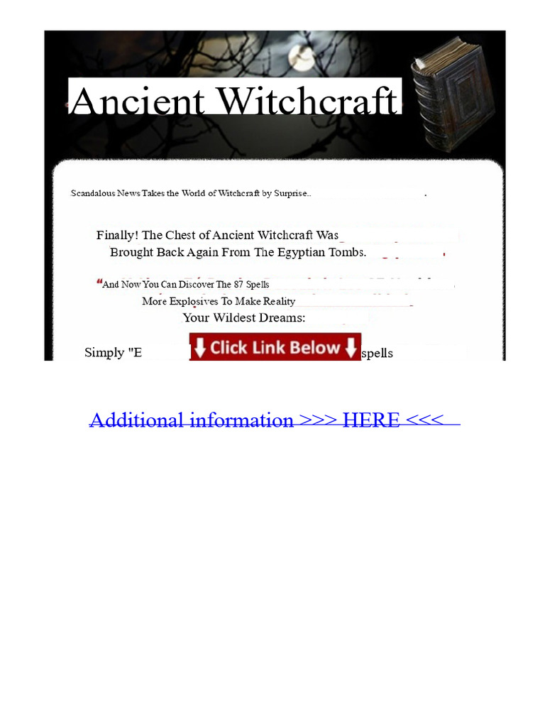 Ancient Witchcraft: How To Be A Sorcerer | PDF | Witchcraft | Paranormal