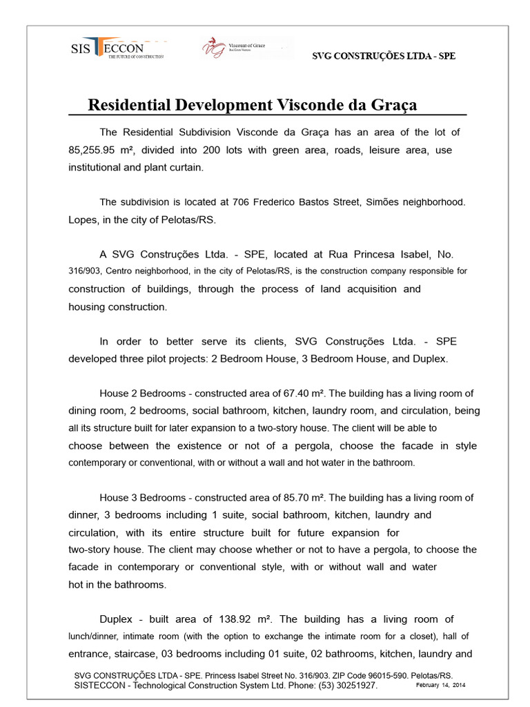 1706 0551 1 Descriptive Memorial of The Two-Story House | PDF ...