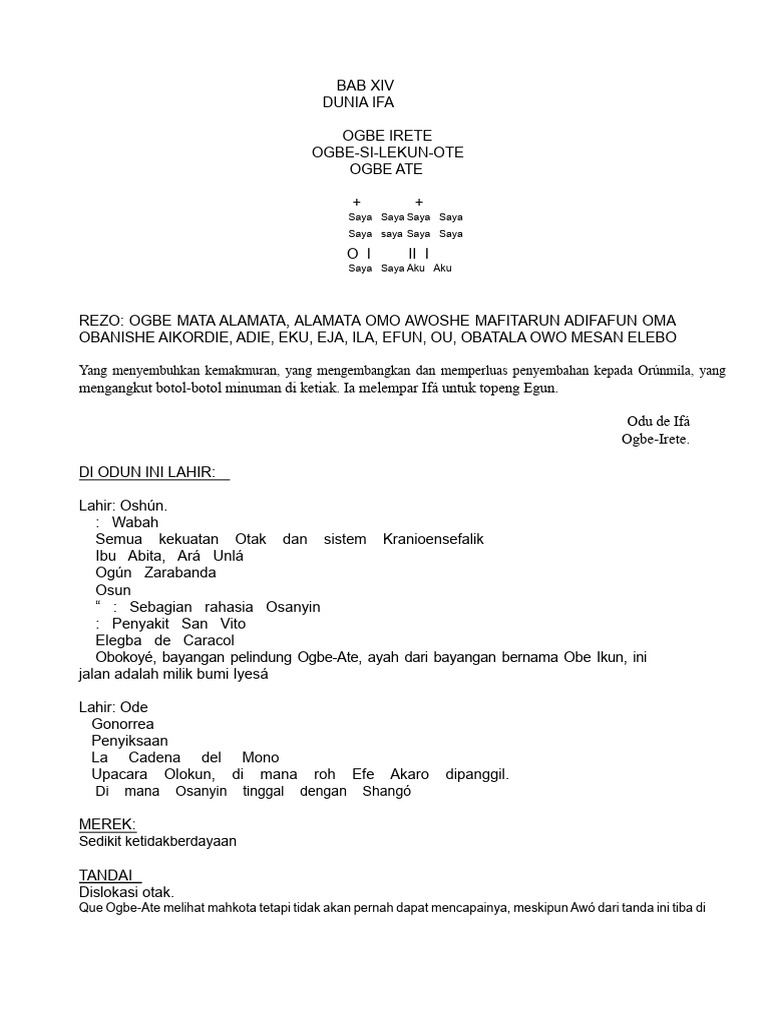Ogbe Ate | PDF