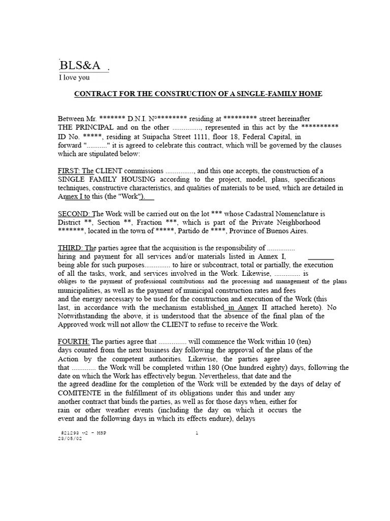 Turnkey Construction Contract | PDF | Breach Of Contract | United ...