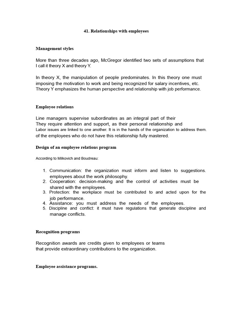 Employee Relations | PDF | Safety | Employment